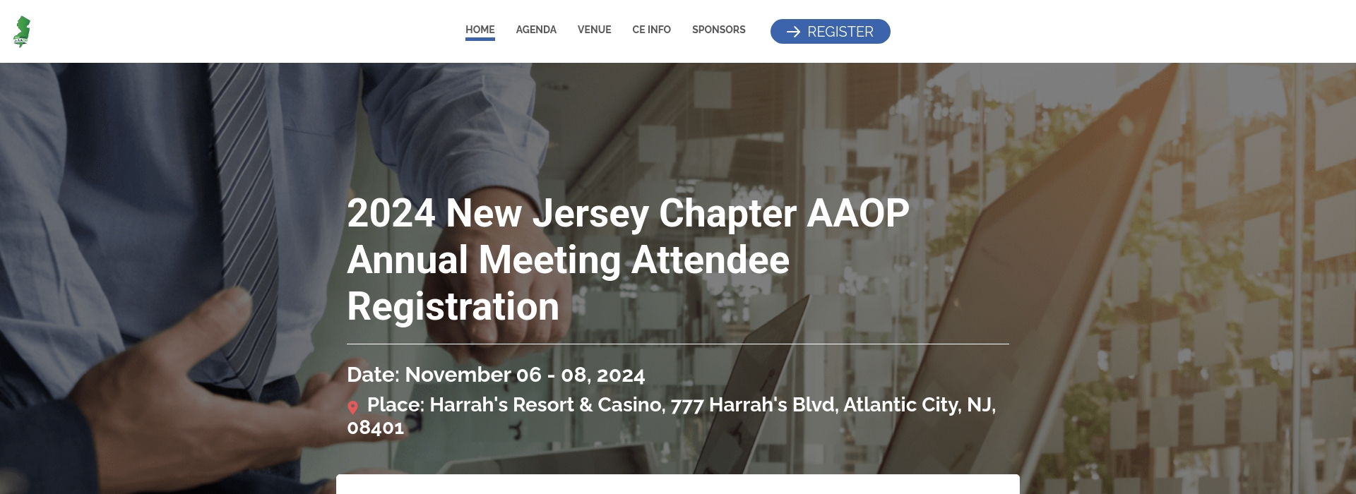 2024 New Jersey Chapter AAOP Annual Meeting Attendee Registration